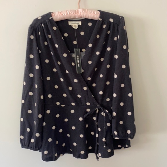 Monteau | Tops | Monteau Los Angeles Sweater Top Gray Sz Lg Great Style ...